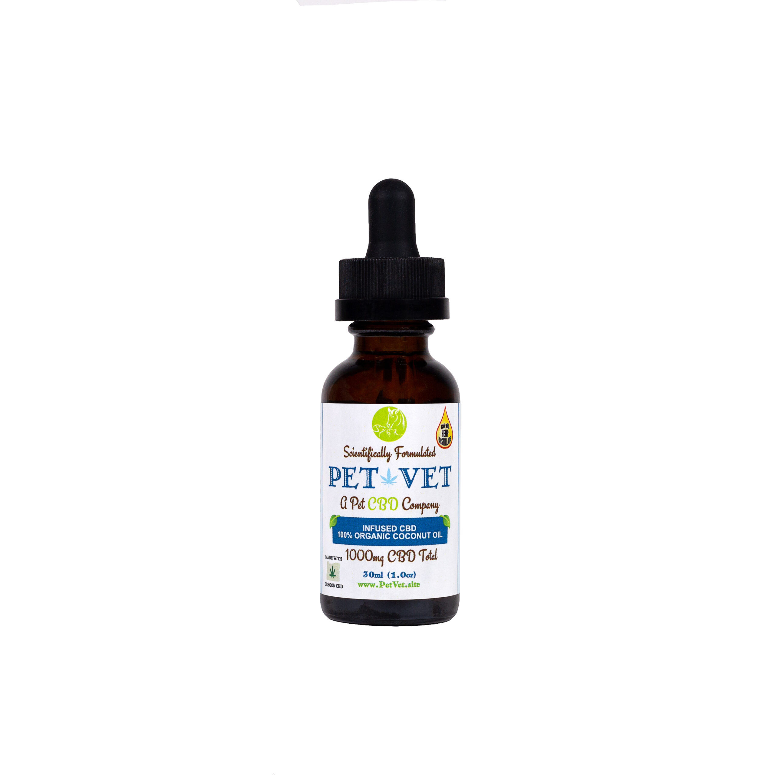 Pet Vet CBD Tincture - 125mg, 250mg, 1000mg - The Canna Company