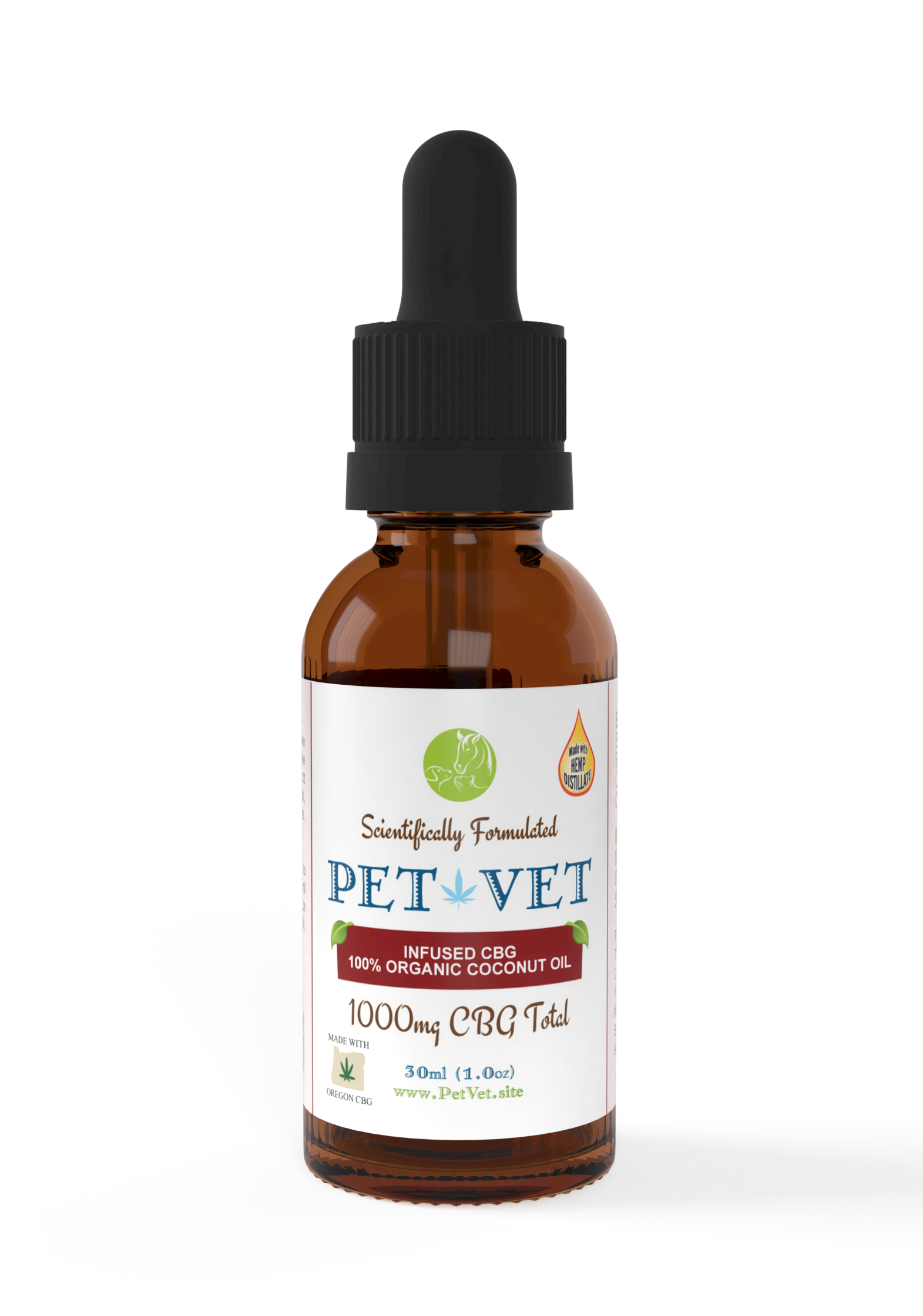 Pet Vet CBG Tincture - 125mg, 250mg, 1000mg - The Canna Company